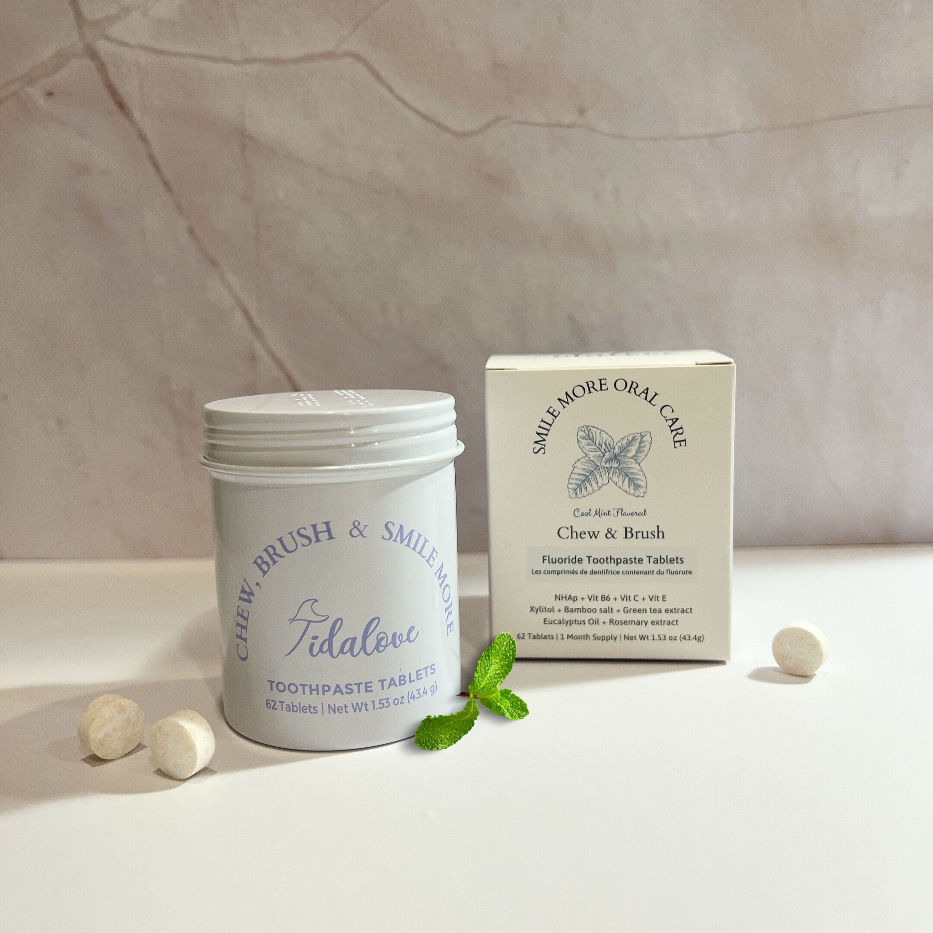 Cool Mint Toothpaste Tablets – Bluedot Living Collection