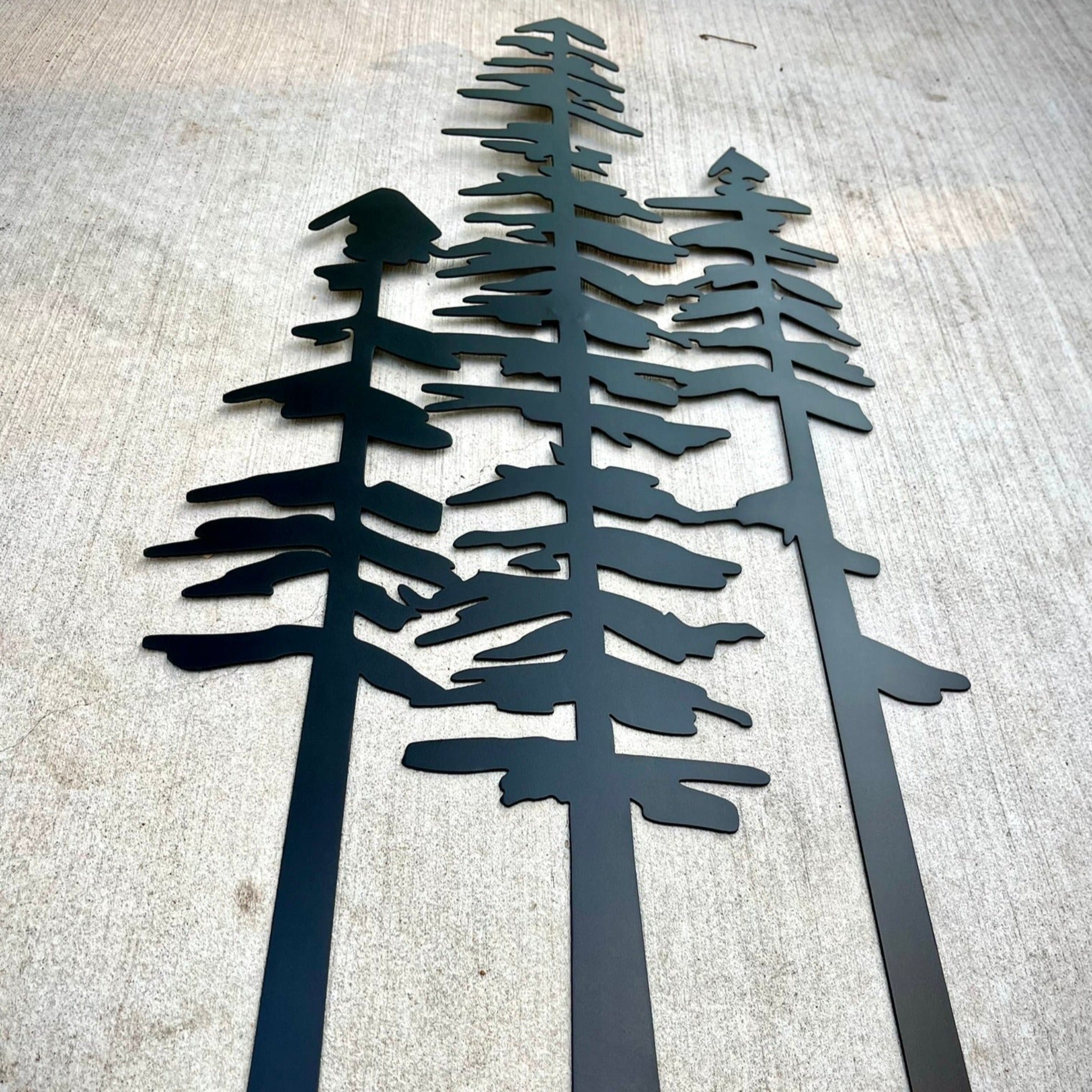 Pine Tree Trio Metal Wall Art – Bluedot Living Collection
