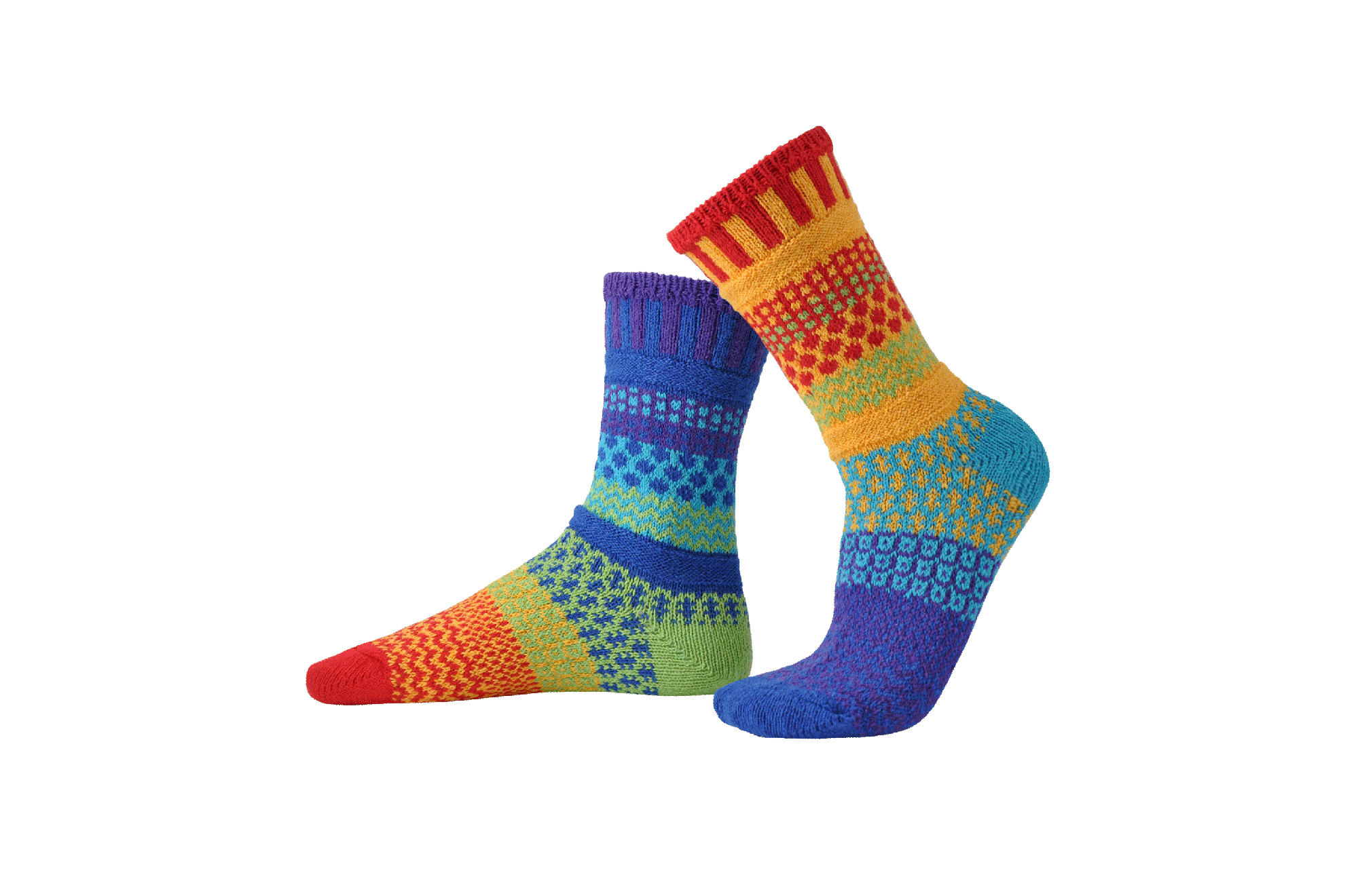 Rainbow Crew Socks – Bluedot Living Collection