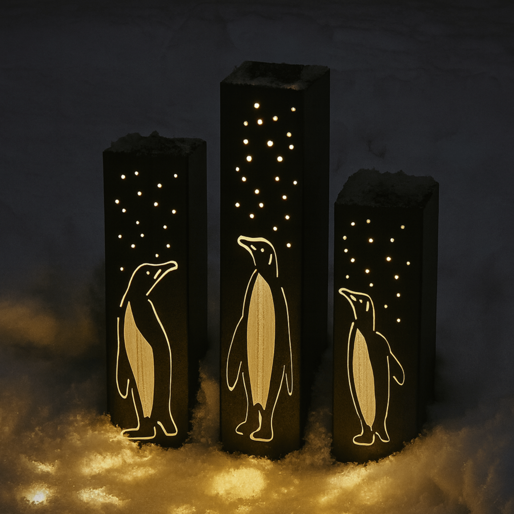 Arctic Glow Solar Tubes | Penguins | 10-inch, 12-inch, 14-inch ...