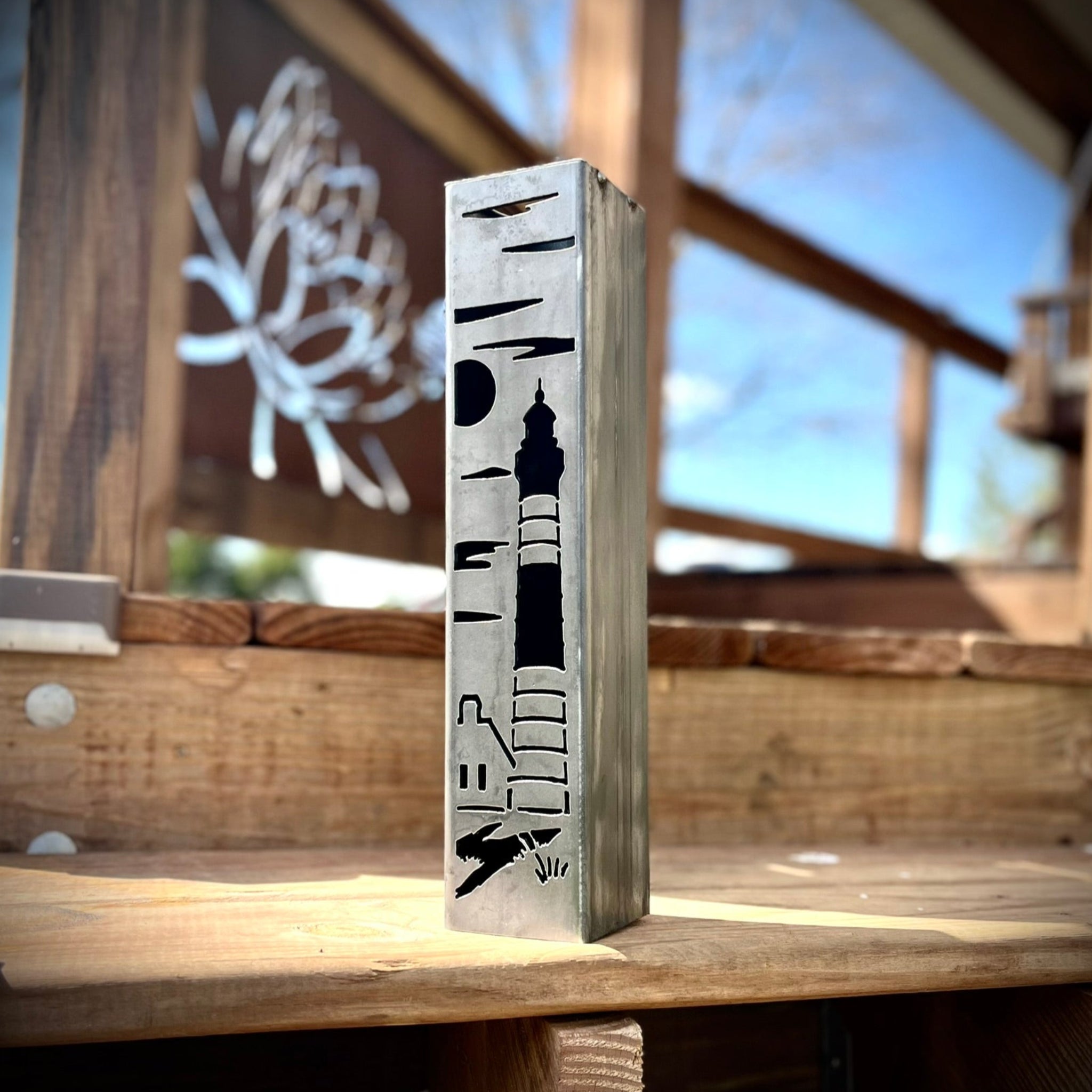 Lighthouse Solar Tube Light - Steel – Bluedot Living Collection