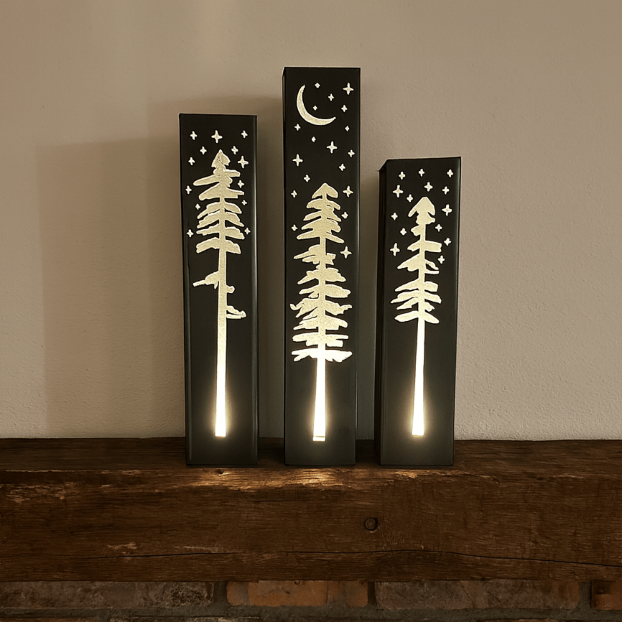 Pine Tree Night Sky Indoor Luminary | Multiple Sizes – Bluedot Living ...